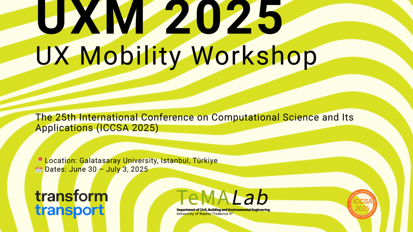 UXM 2025 - UX Mobility Workshop - Transform Transport